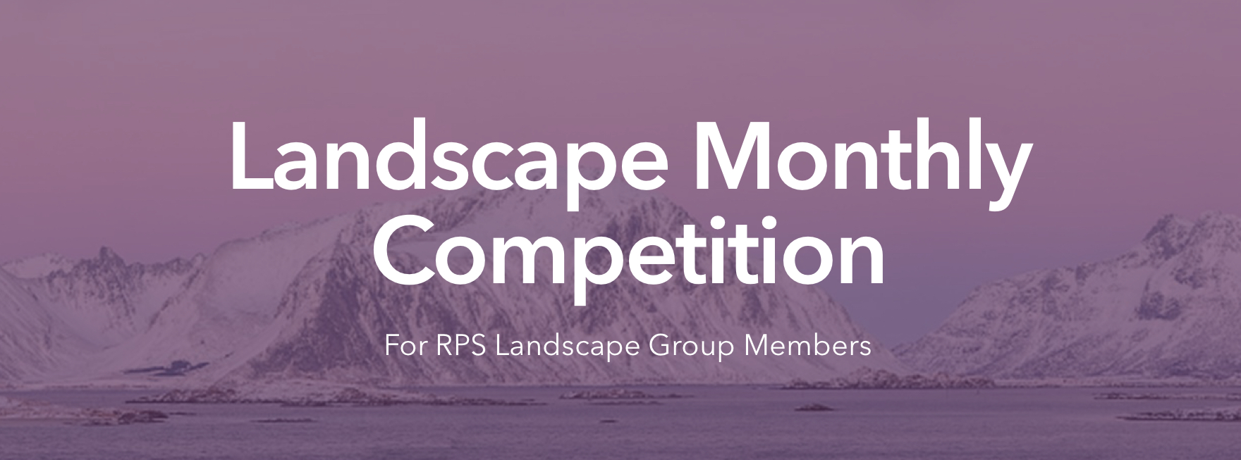 RPS Landscape Group Monthly Competition