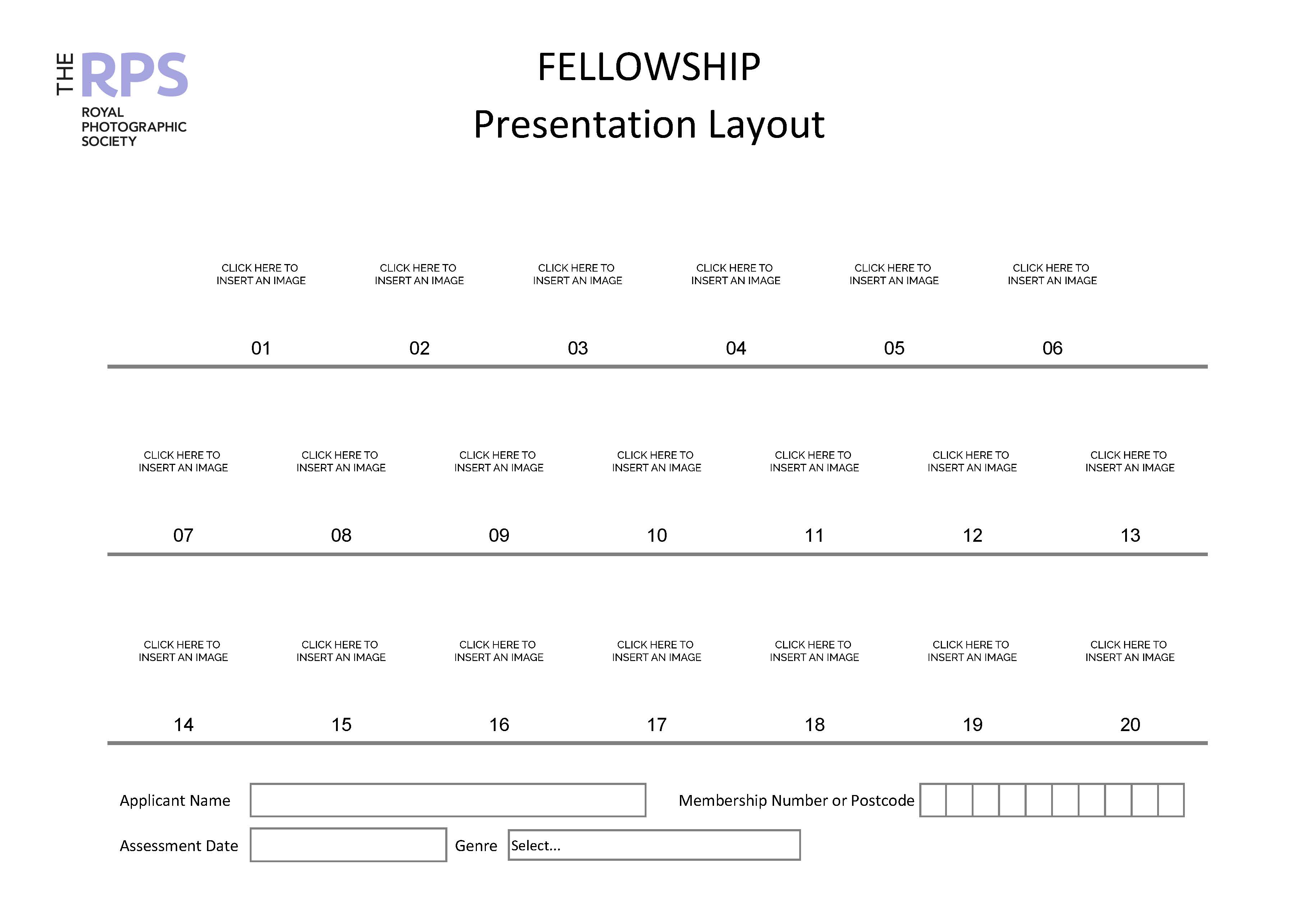 FRPS Presentation Layouts - Print Format