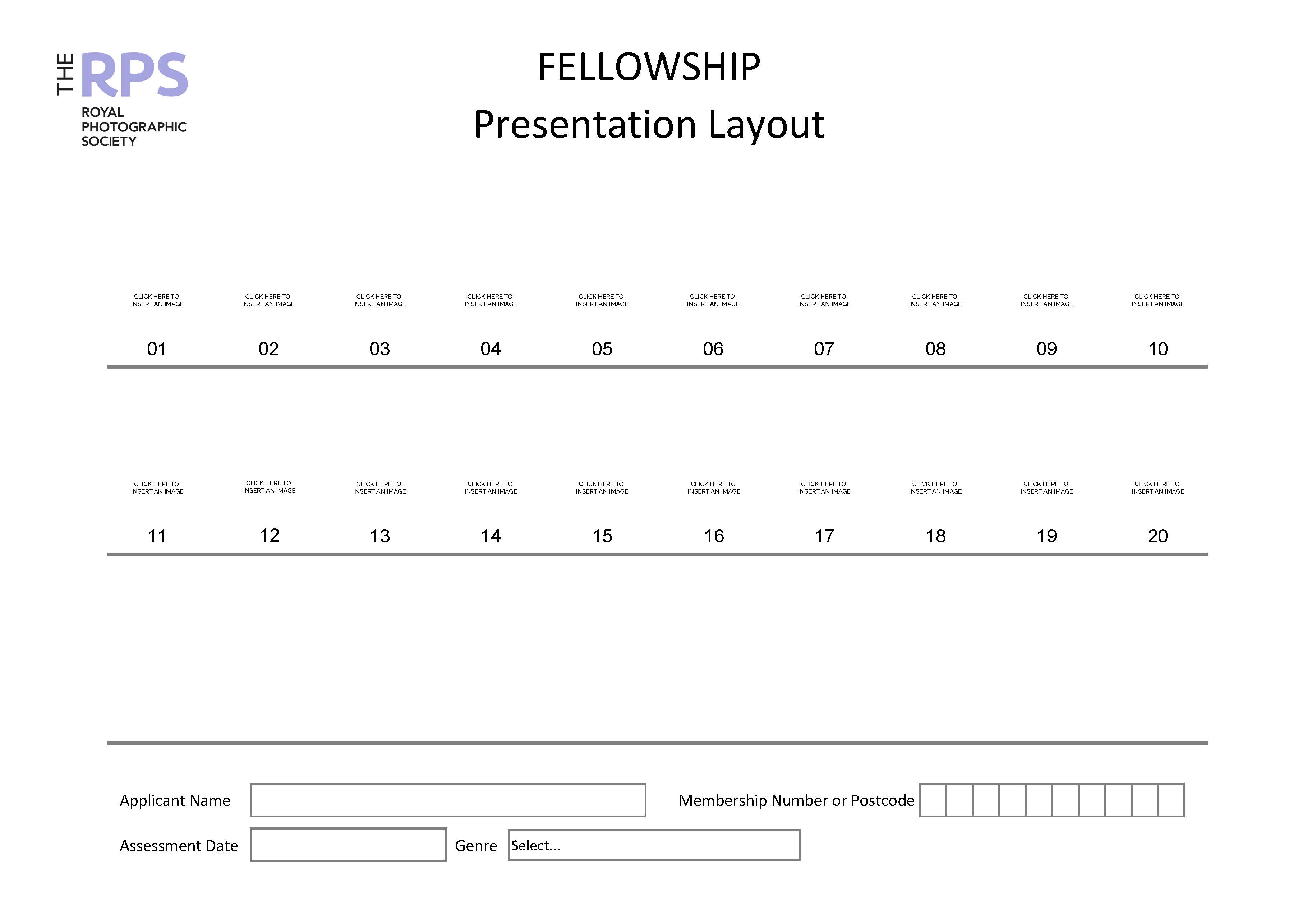 FRPS Presentation Layouts - Print Format