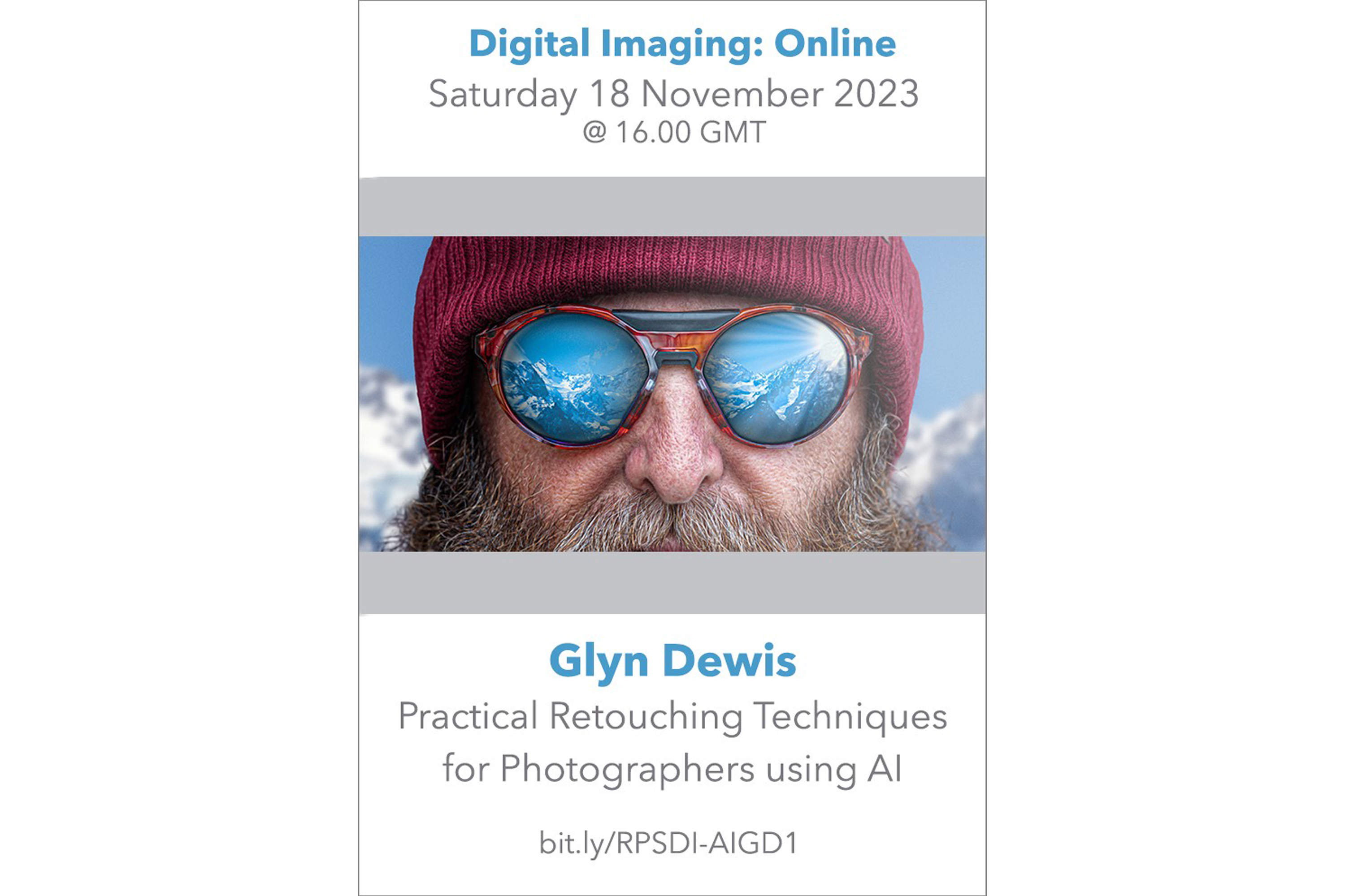 Practical Retouching Techniques for Photographers using AI with Glyn Dewis