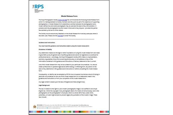Model Release Form - The RPS